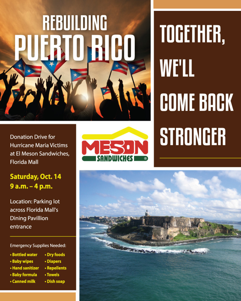 Rebuilding Puerto Rico – Meson Sandwiches